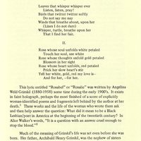 “Under the Days”: The Buried Life and Poetry of Angelina Weld Grimké ...